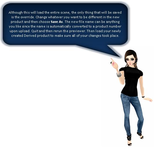 How to Create a Derived Product Through IMVU Classic