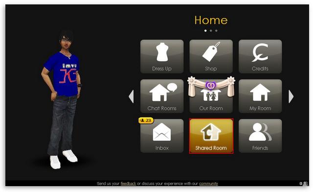 The IMVU Shared Room Feature